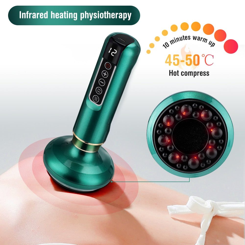 Intelligent Negative Pressure Cupping Massage Instrument 6/12 Level ...